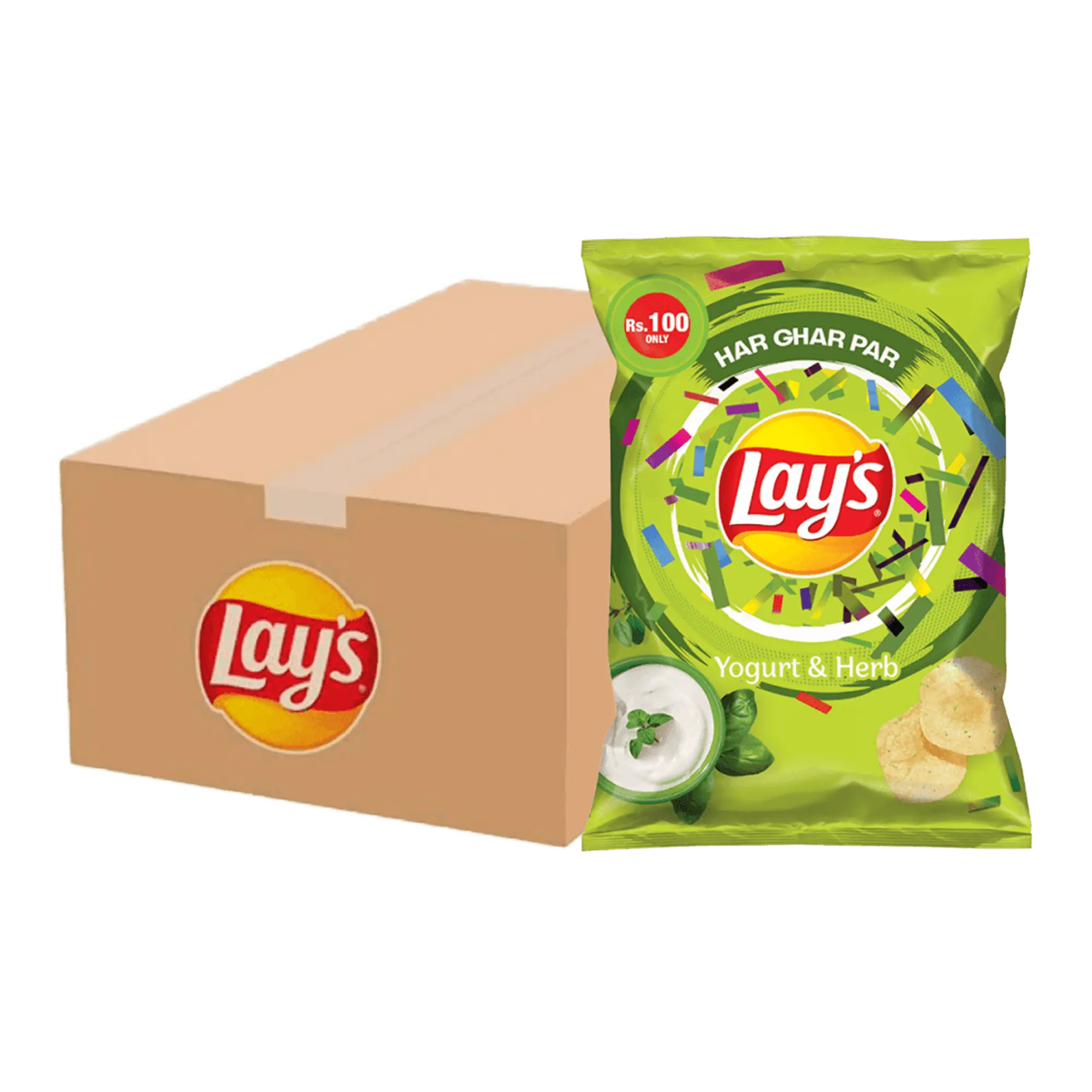 Buy Lay's Yogurt & Herb Rs. 100 Carton (12 Packs) Online at Best Prices in Pakistan Today