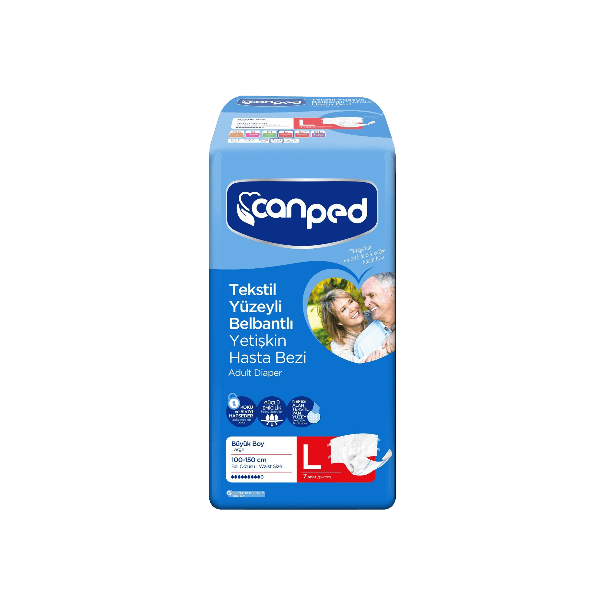 Buy Canped Adult Diapers Large (7 pieces) Online at Best Prices in ...