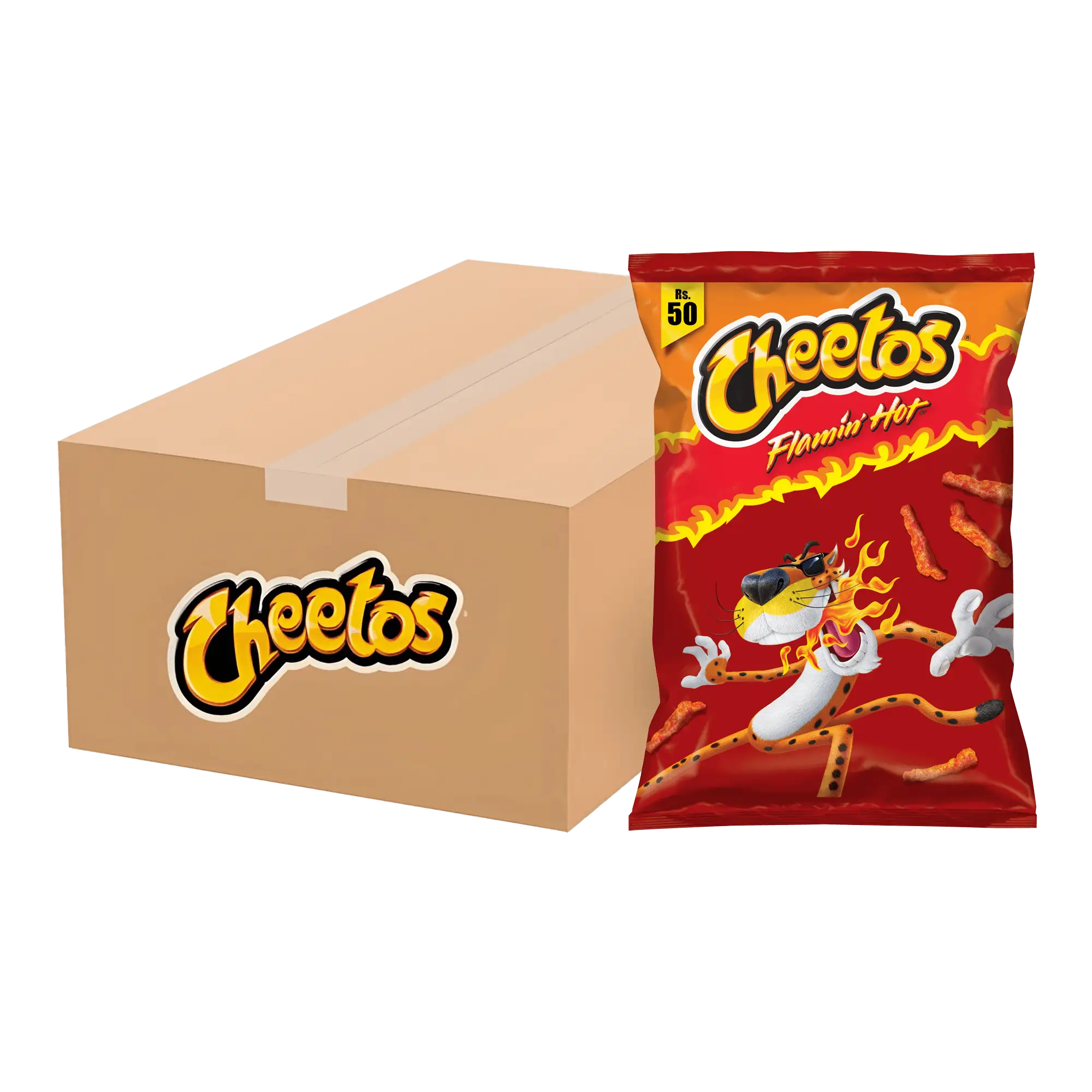 Buy Cheetos Red Flaming Hot Rs. 50 Poly Pack (6 Packs) Online at Best ...