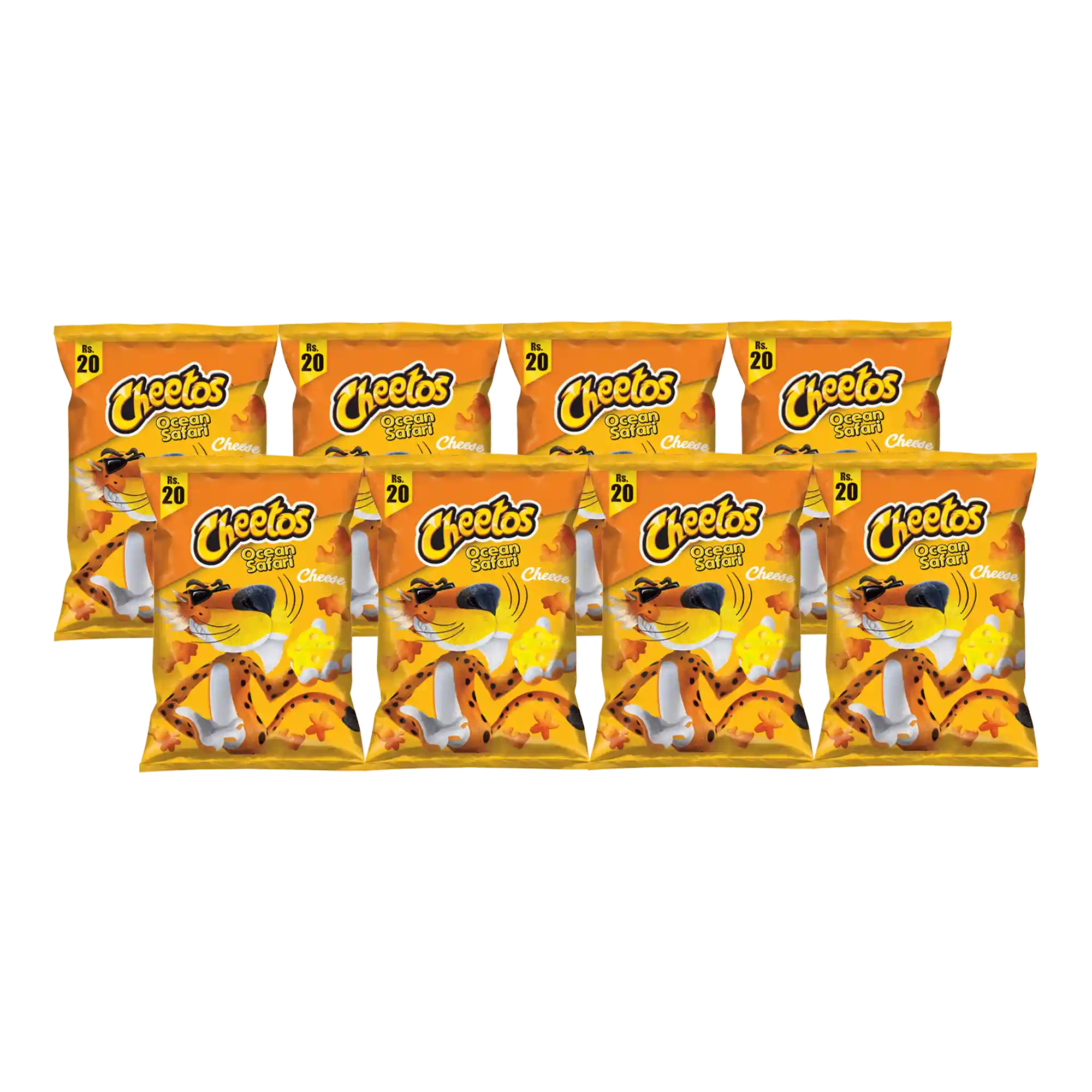 Buy Cheetos Ocean Safari Cheese Rs. 20 Poly Pack (8 Packs) Online at ...