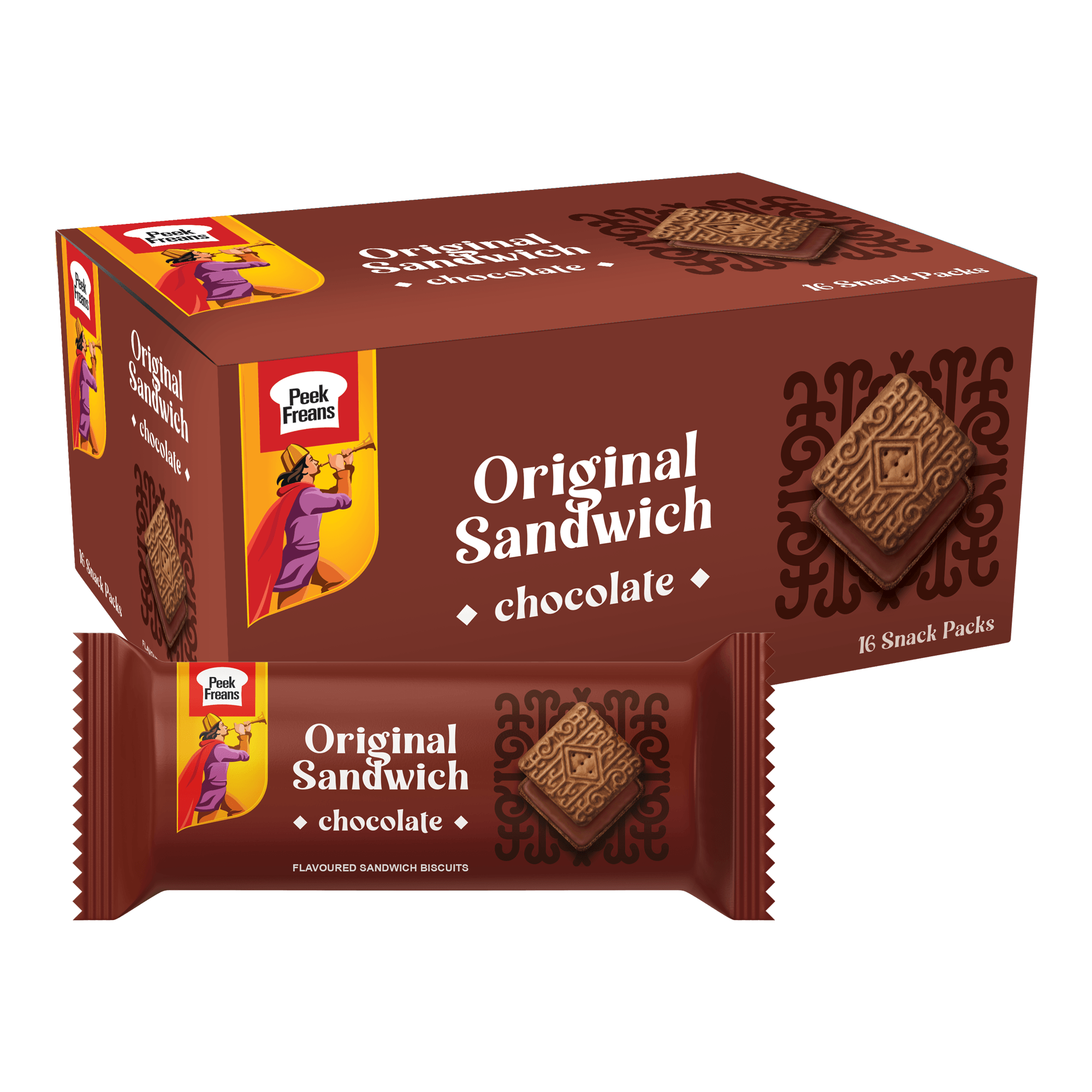 Buy Peek Freans Chocolate Sandwich Biscuits Rs. 20 Box (16 Packs ...