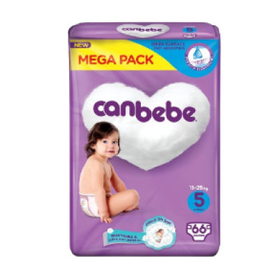 Buy Canbebe Diapers Size 5 Mega Pack (66 Pieces) Online at Best Prices ...
