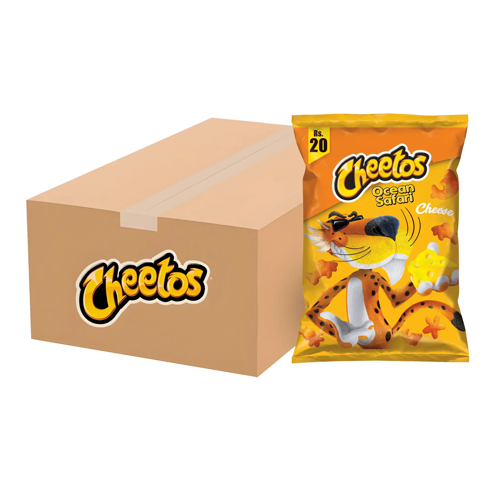 Buy Cheetos Ocean Safari Cheese Rs. 20 Carton (64 Packs) Online at Best ...