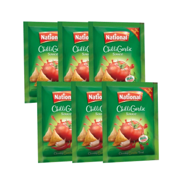 Buy National Chilli Garlic Sauce 30g Sachet x 6 Online at Best Prices ...