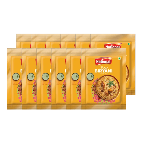 Buy National Biryani Masala 23g Sachet x 12 Online at Best Prices in ...